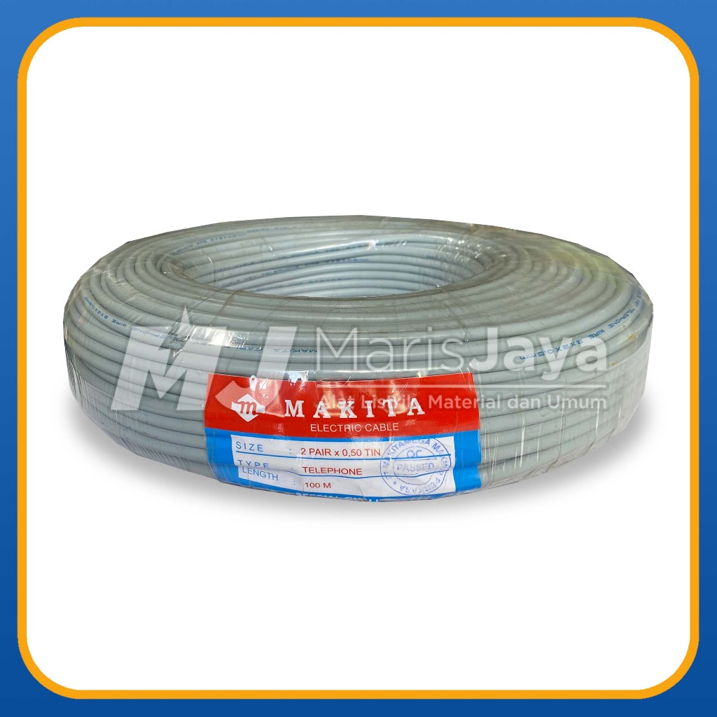 Jual Kabel Telepon MAKITA 2 Pair x 0,50 Tin 100 meter (PER ROLL ...