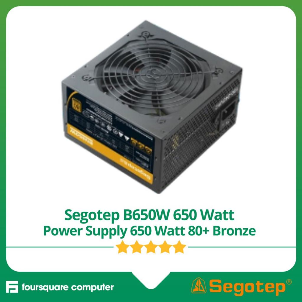 Jual Segotep BN650W 650 Watt PSU Power Supply 650 Watt 80+ Bronze Non ...