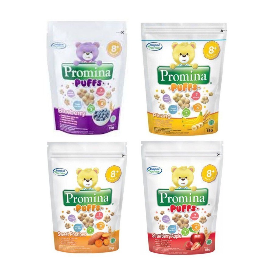 Jual Promina Puff SNACK BAYI 15 gram 8 Bulan+ Blueberry Banana ...