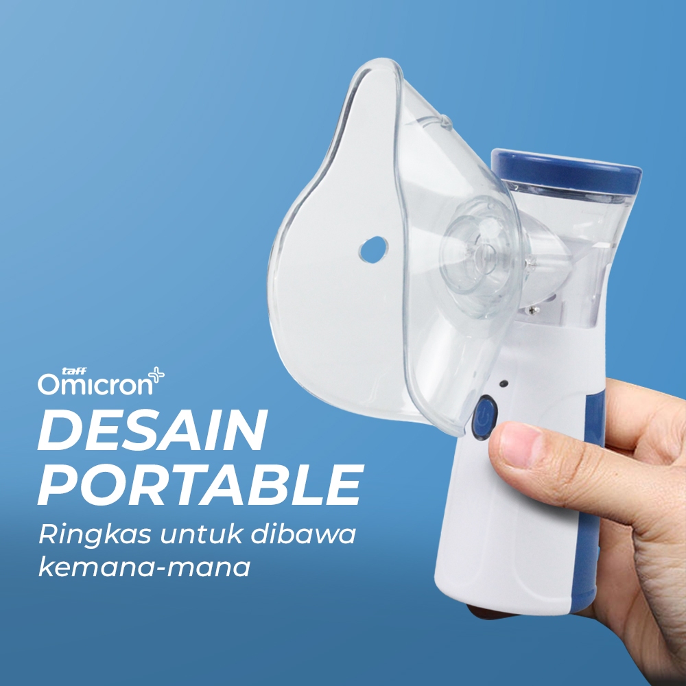 Jual Mesh Nebulizer Portable Omicron / Alat Terapi Pernapasan Handheld ...