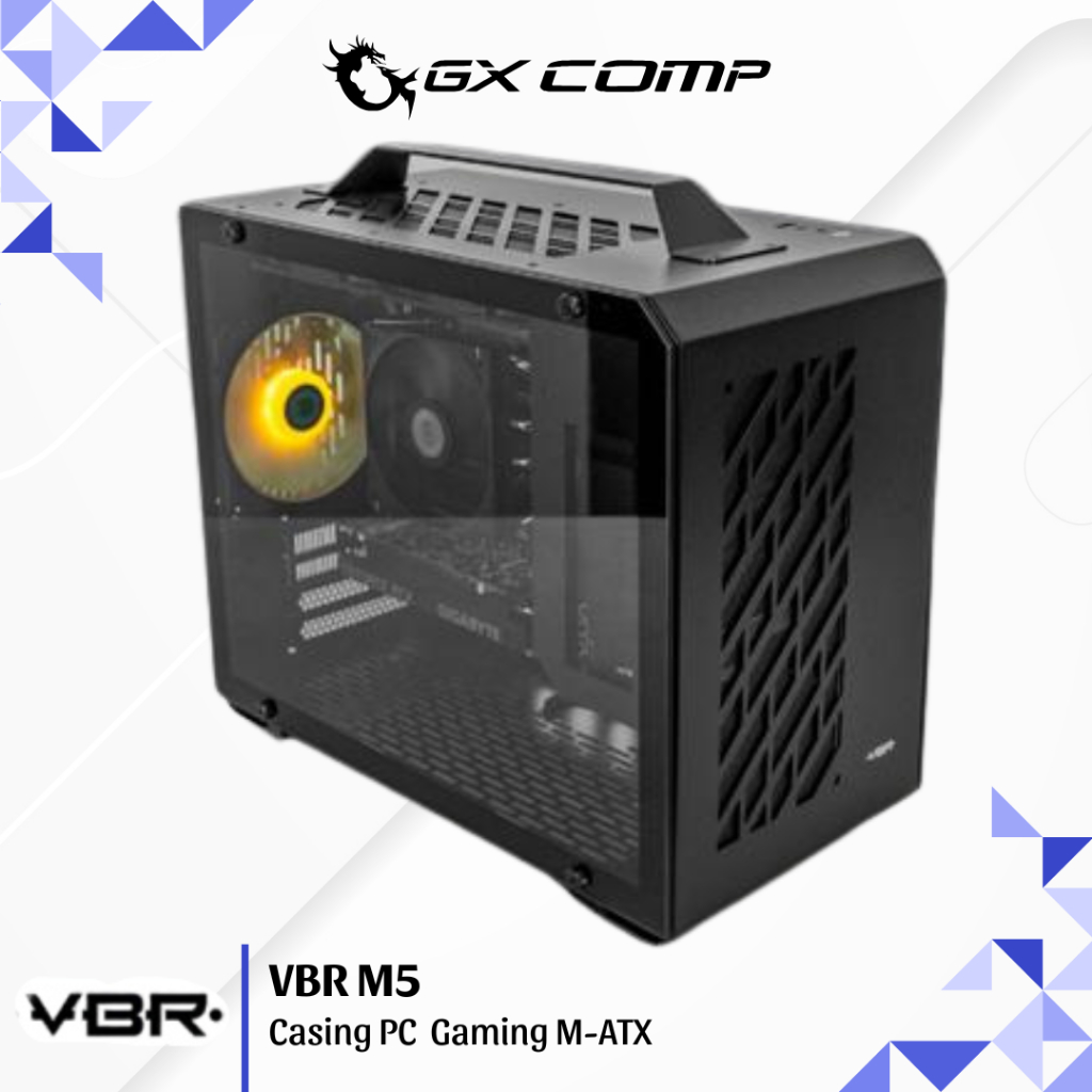 Jual VBR M5 Compact Black USB Type C - Casing PC M-ATX , ITX | Case PC ...