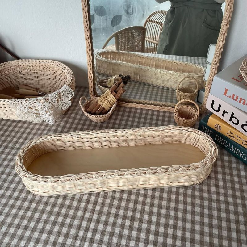 Jual keranjang roti rotan panjang P40 | Shopee Indonesia