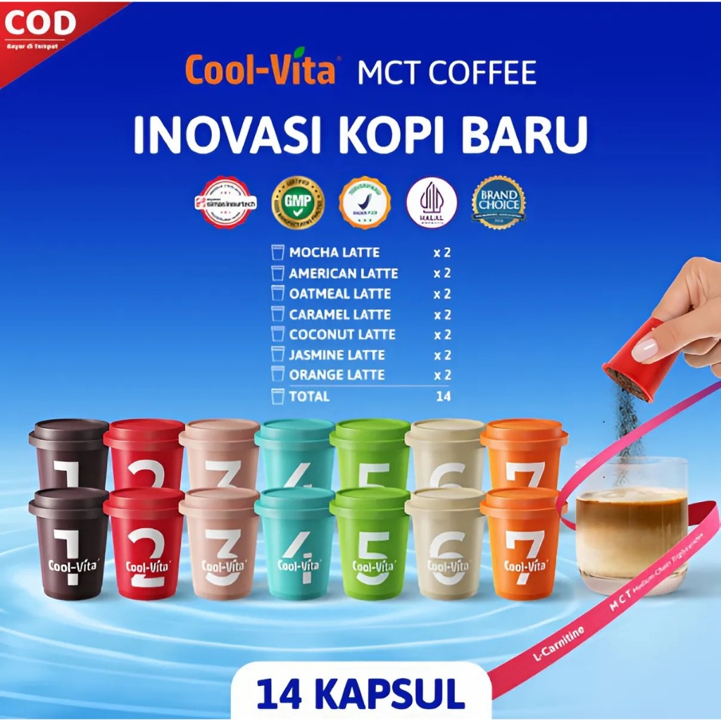 Jual Inovasi Kopi Baru Coolvita Big Box MCT Coffee Mix 14 Kapsul ...