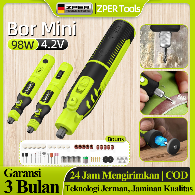 Jual ZPER Bor Mini Drill Grinder Mini Grinda Bor Listrik Penghalus-Alat ...