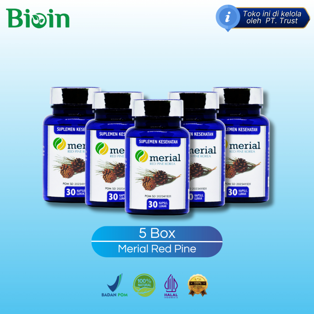 Jual Merial Red Pine 5 Box - Mengatasi Kolesterol / Ultimate Package ...