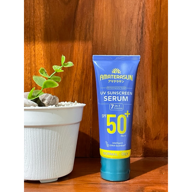 Jual AMATERASUN UV Sunscreen Serum SPF 50+ PA++ | Shopee Indonesia