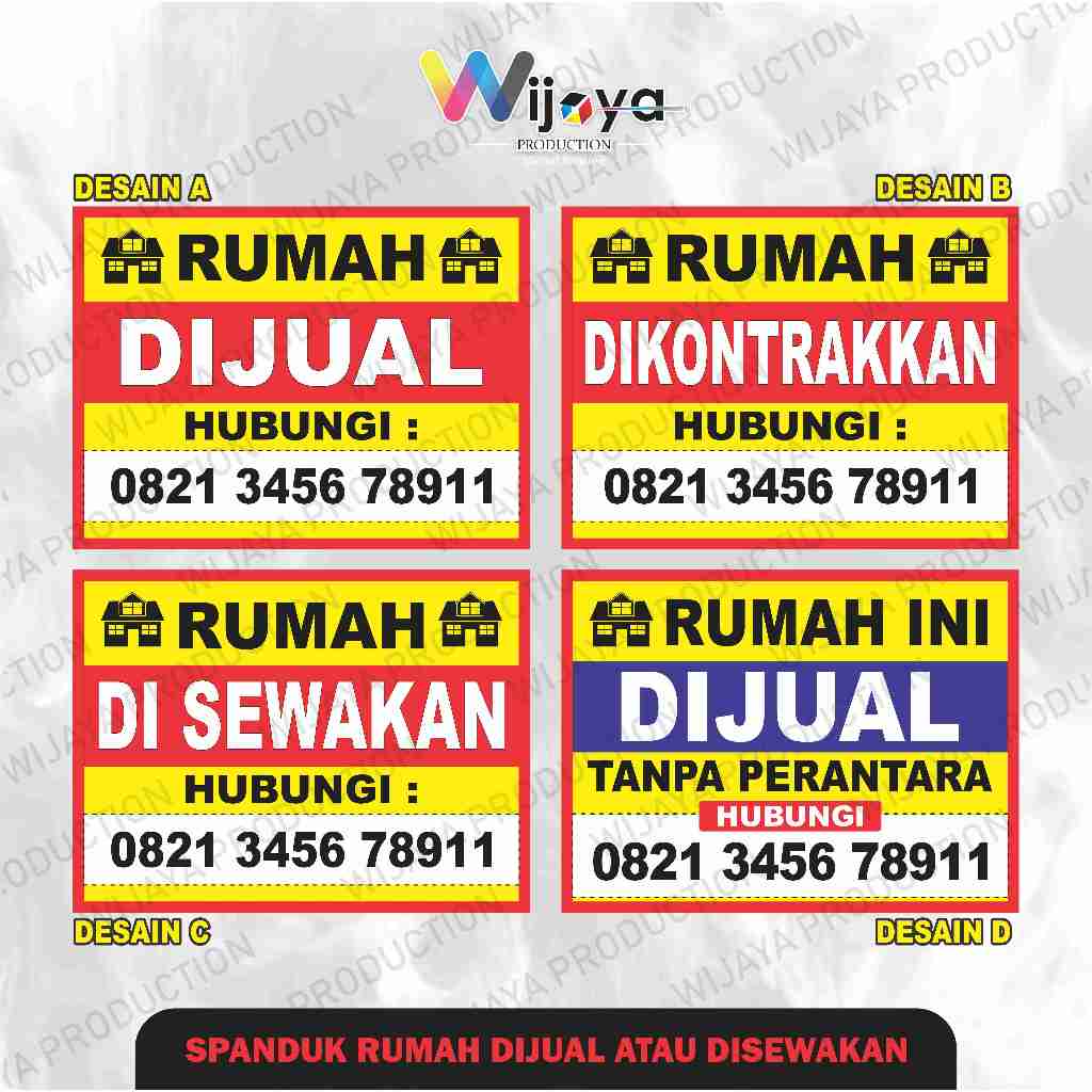 Jual SPANDUK RUKO DIJUAL/ BANNER RUKO DIJUAL / DISEWAKAN / DIKONTRAKAN ...
