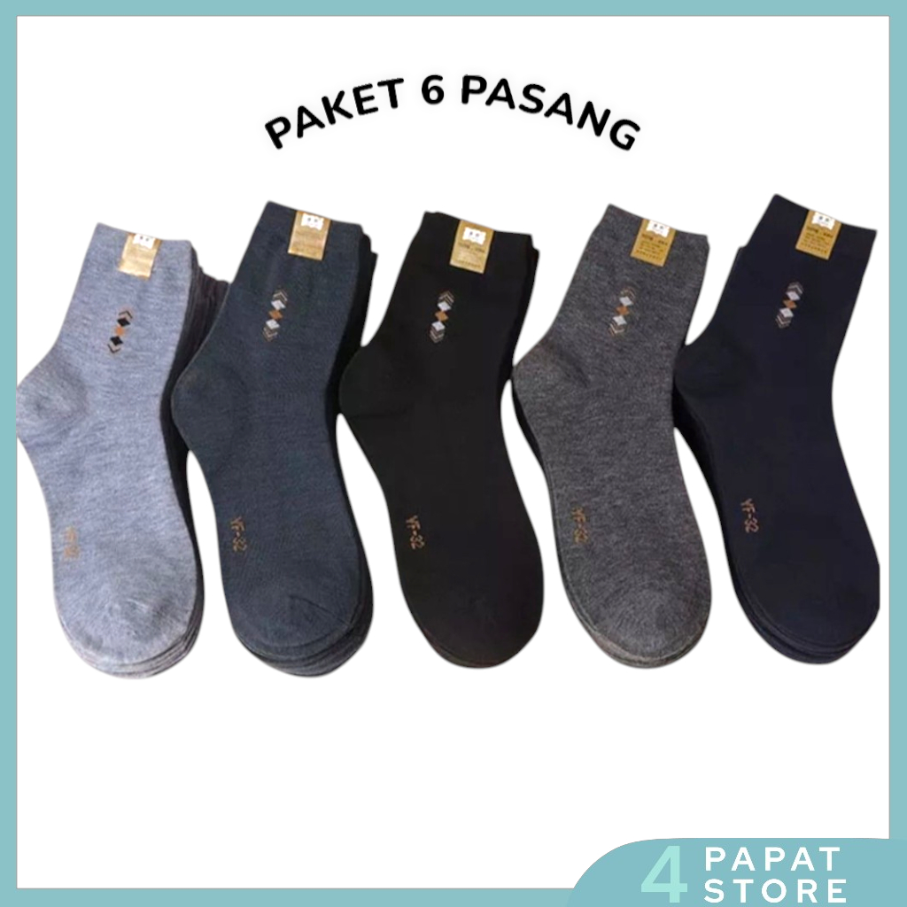 Jual ( PAKET 6 PASANG ) KAOS KAKI PRIA DWASA PENDEK MOTIF KERJA ...