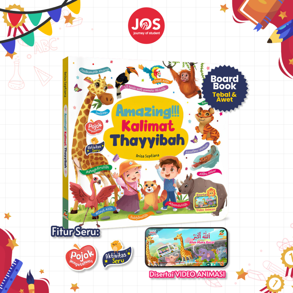 Jual Buku Anak Amazing Kalimat Thayyibah BoardBook Cerita Anak islami Umur 2+ Ziyadbooks ...