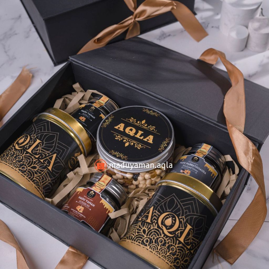 Jual Hampers Sehat AQLA Hard Box Hampers Eksklusif Hadiah Lebaran ...