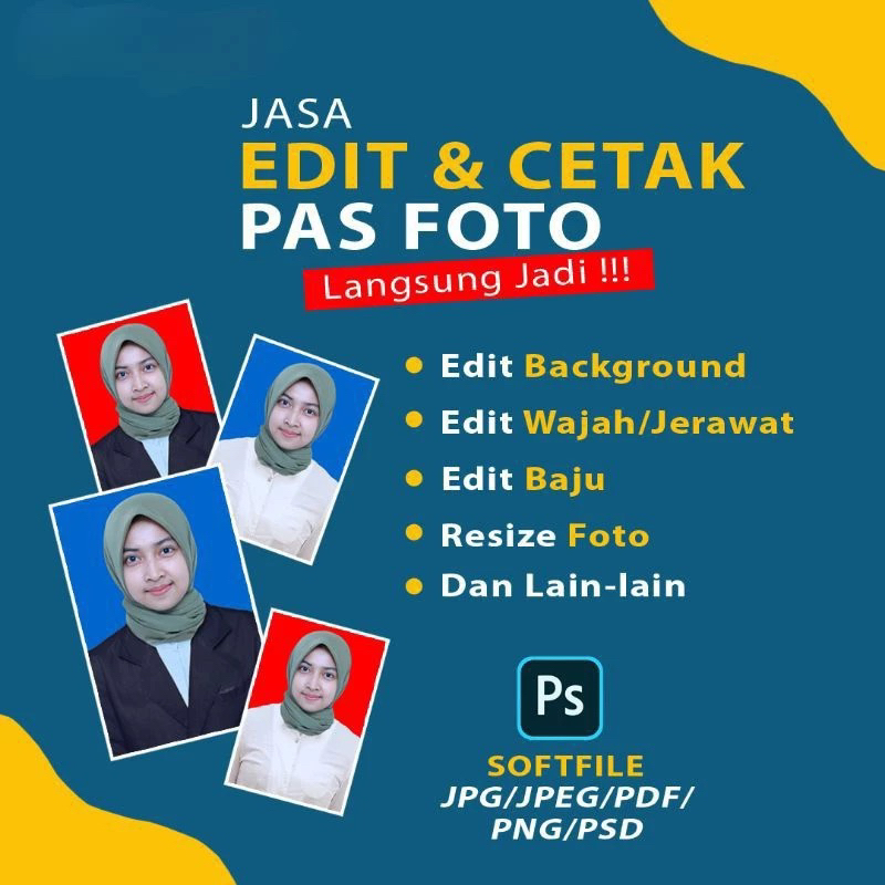 Jual Jasa Edit Pas Foto — Rapi, Formal, Siap Cetak & Kirim Cepat ...