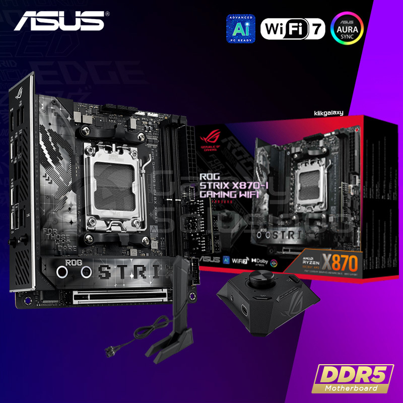 Jual ASUS ROG STRIX X870-I GAMING WIFI - AMD X870 DDR5 AM5 WIFI7 ...