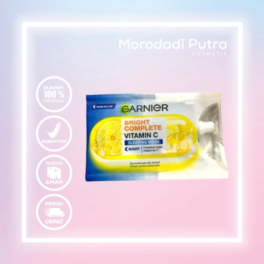 Jual GARNIER BRIGHT COMPLETE NIGHT CREAM Sachet (Cream Malam) - 0329 ...
