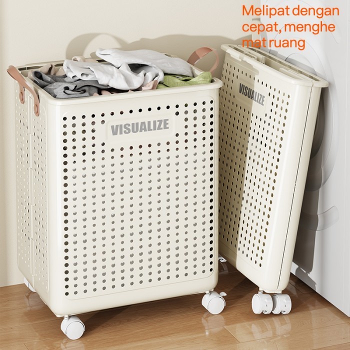 Jual Keranjang Loundry Baju Kotor Lipat Keranjang Pakaian Cucian Kotor ...