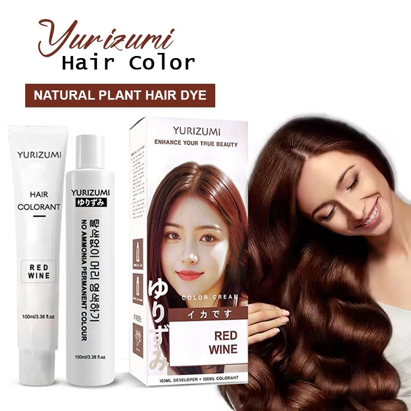 Jual 2In1 Hair Colour Cream Shampoo Pewarna Rambut Alami dan Developer ...