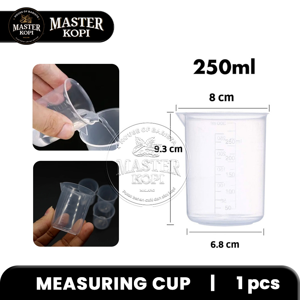 Jual Gelas Ukur Plastik Serbaguna Measuring Cup Transparent 250ml - 1 ...