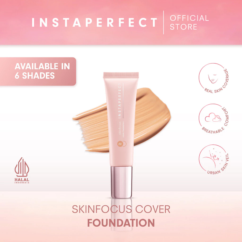 Jual Instaperfect Skinfocus Cover Foundation 30 ml - BASE MAKEUP LIQUID ...