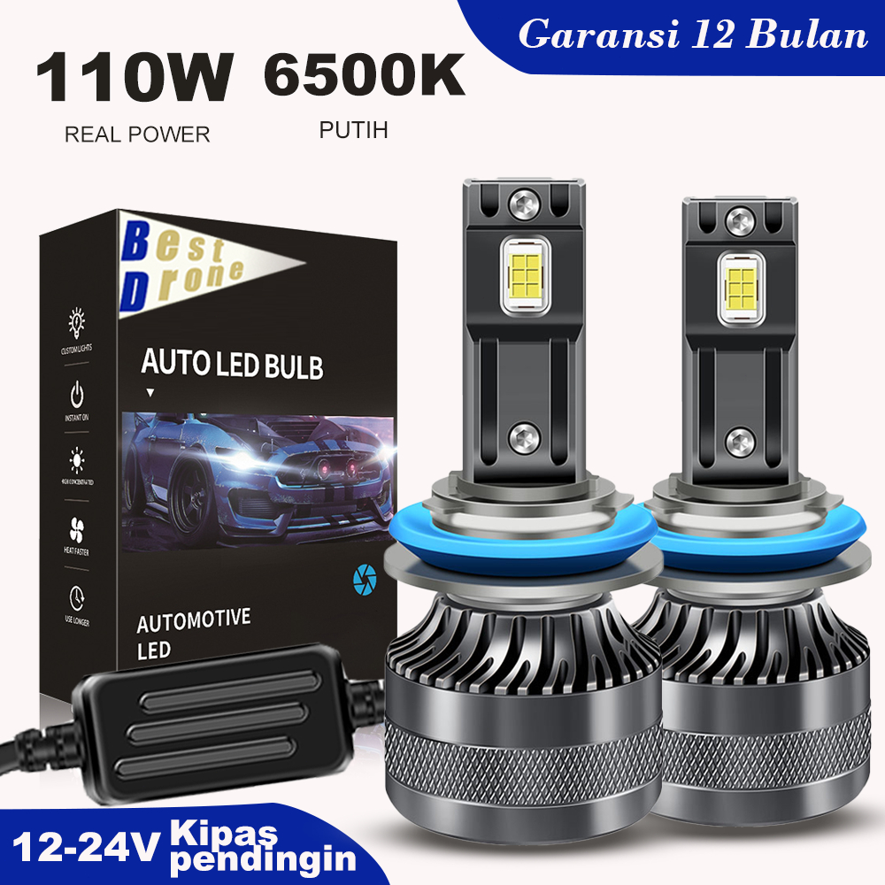Jual 2pcs 110W 28000LM H4 Lampu LED Mobil H1 H3 H7 H11 H11 9005 HB3 9006 HB3 9012 HIR2 H8 H9 H16 ...