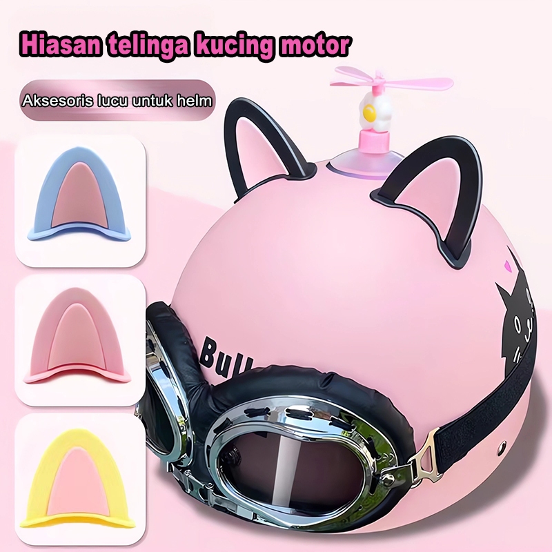 Jual Kuping helm kucing Dekorasi helm sepeda listrik sepeda motor ...