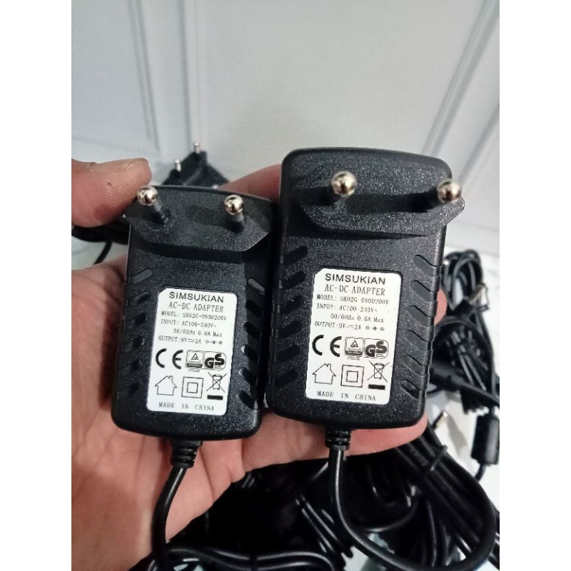 Jual Adaptor 9V 2A Original Jek Kecil u/ Modem Router STB TV Box Finger ...