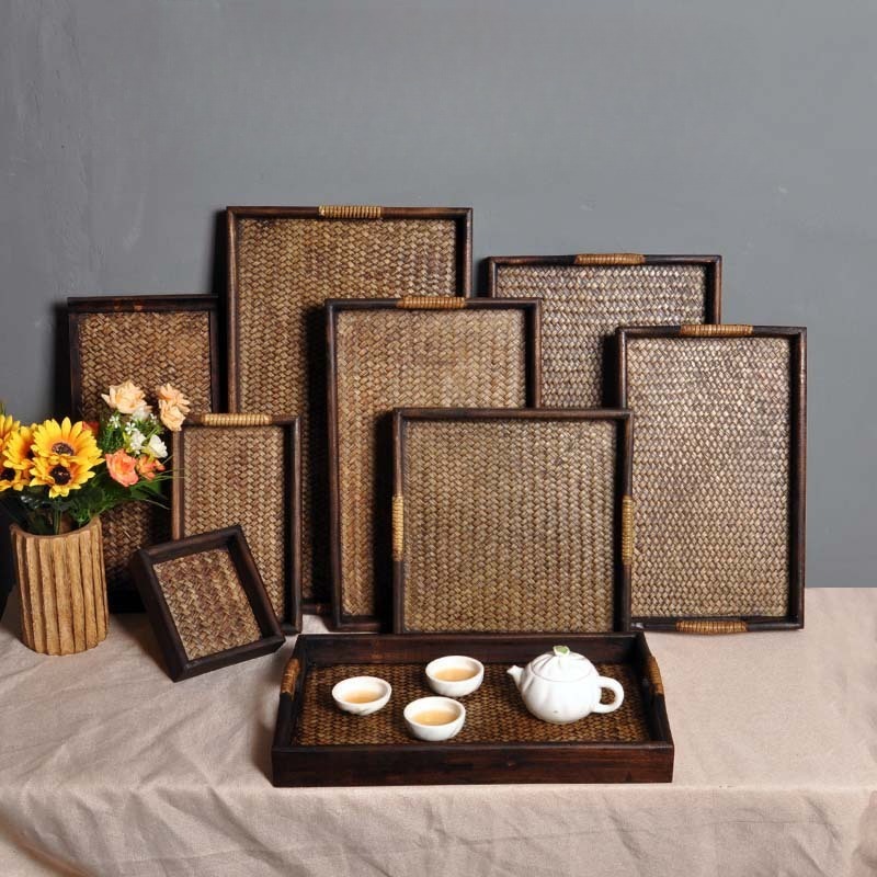 Jual Mi.more Bamboo Tray/Nampan Bambu Pegangan Kayu Solid/Nampan ...