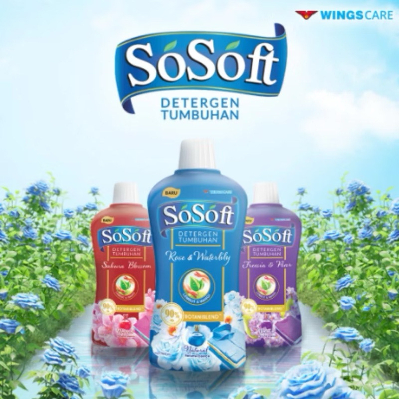 Jual Sosoft Liquid Deterjen Cair So Soft 700 ml Botol | Shopee Indonesia