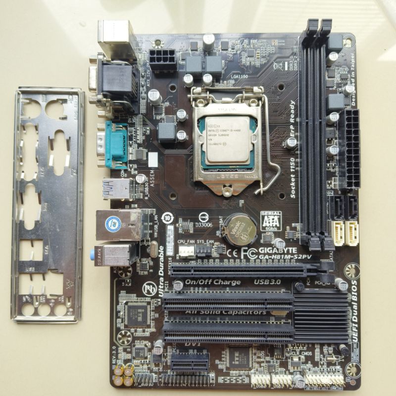 Jual MOBO GIGABYTE H81 + CORE I5 4460 3.2GHZ LGA 1150 GEN4 | Shopee ...