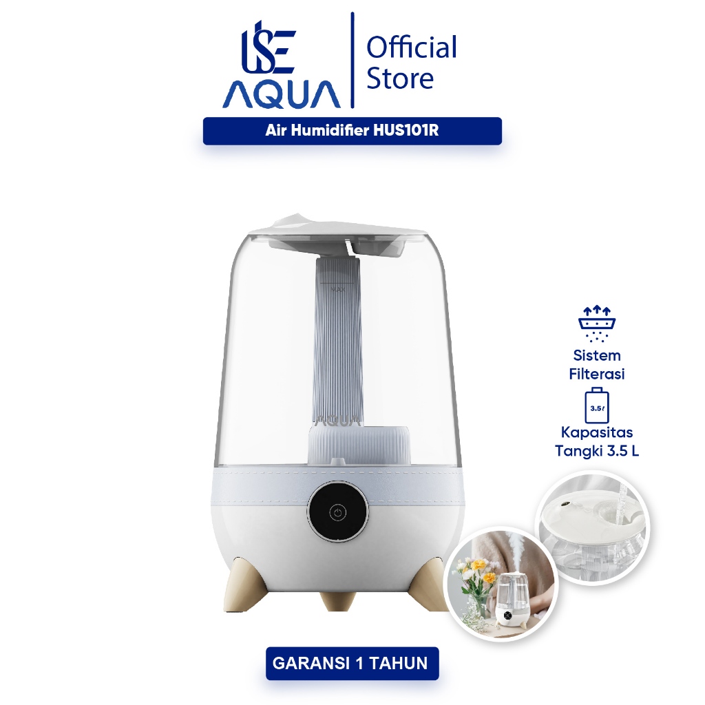 Jual AQUA HUS101R 3.5L Humidifier With Essential Oil Diffuser Tray ...