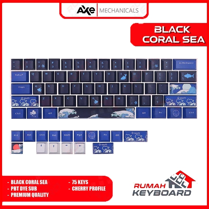 Jual AXE MECHANICALS - Cherry - Black Coral Sea - Pbt - Dye Sub ...
