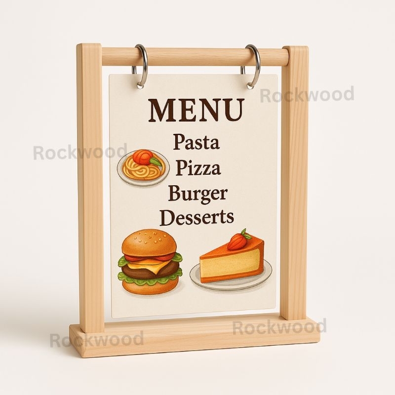 Jual Stand Gantungan Menu Promo Cafe Restoran Nomor Meja Jadwal Sekolah ...