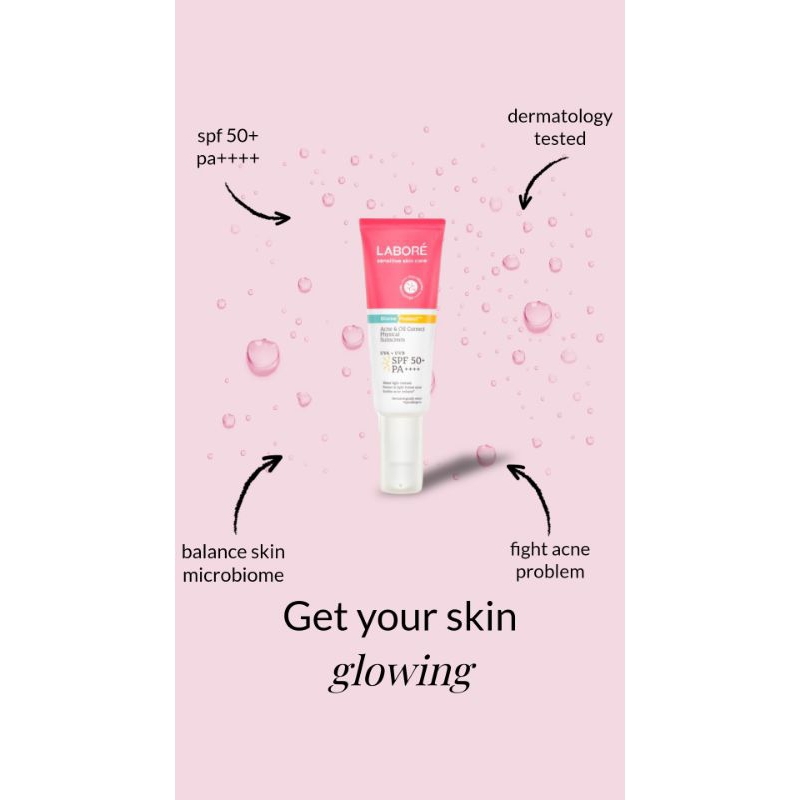 Jual labore acne &oil control physical sunscreen 10 ml | Shopee Indonesia