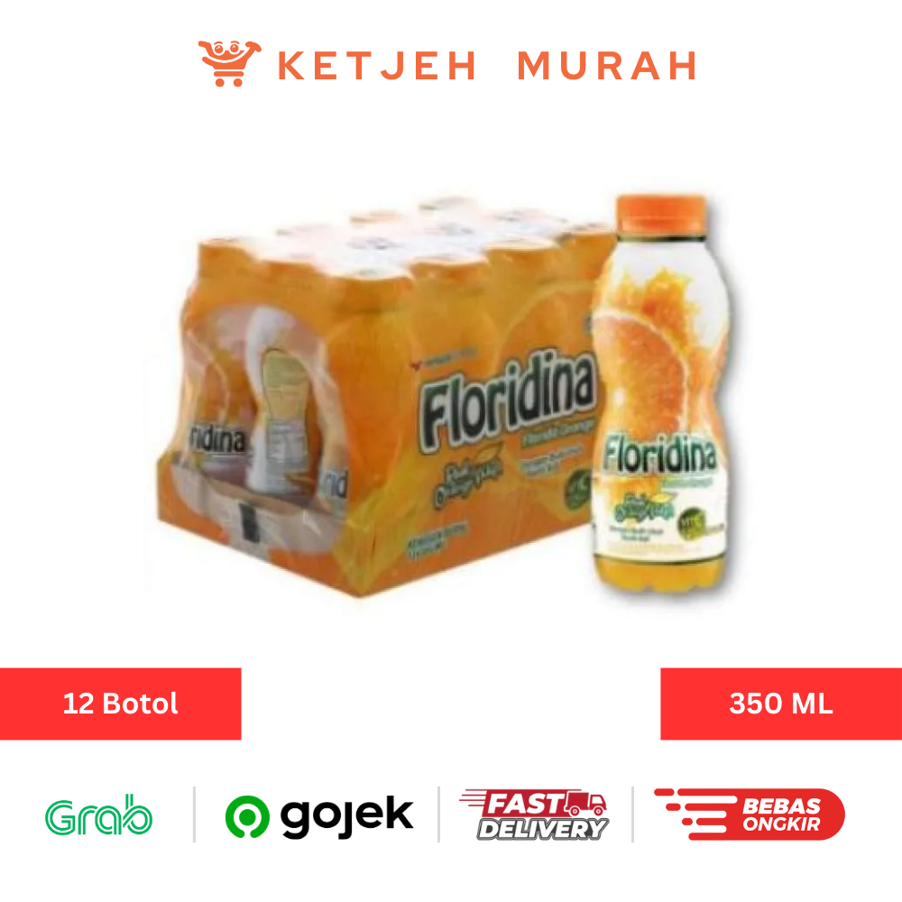 Jual Floridina Orange Minuman Rasa Pulp Orange 350 ML 1 Dus isi 12 ...