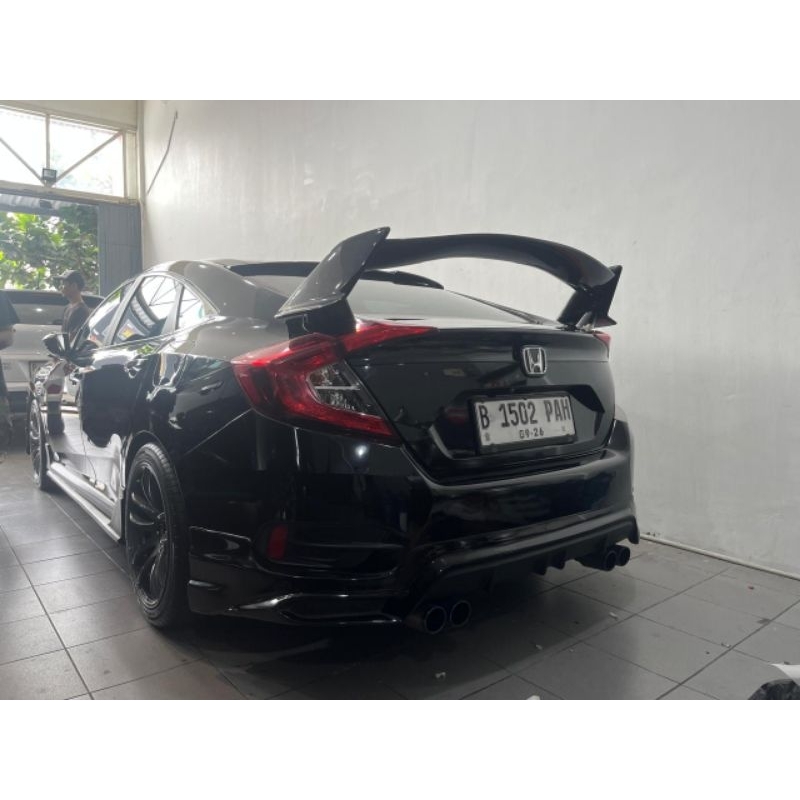 Jual spoiler Honda Civic sedan wing spoiler Honda Civic sedan turbo ...