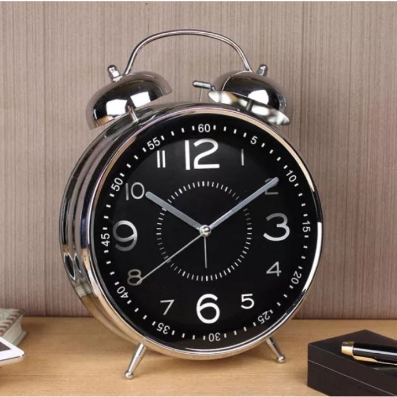 Jual JAM WEKER BESI CRHOME UKURAN BAHAN BESI TAHAN KARAT | Shopee Indonesia