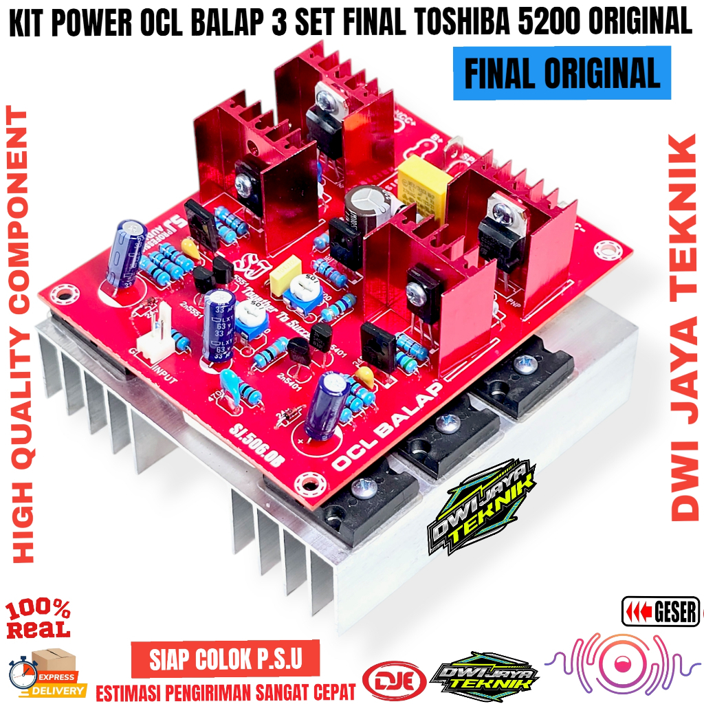 Jual Kit Power OCL BALAP 3 SET Final Toshiba 5200 Original | Shopee ...
