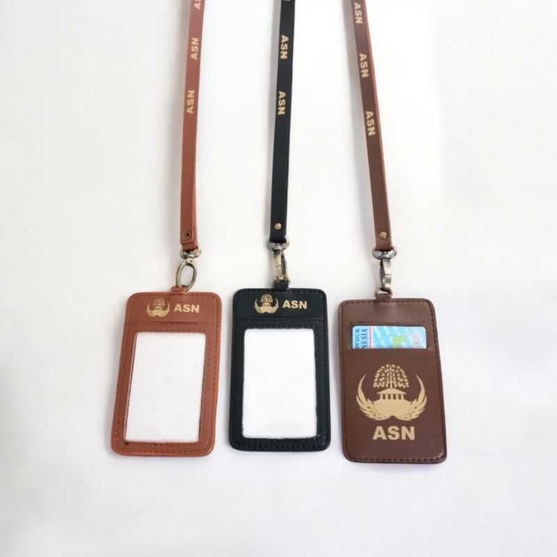 Jual Lanyard ASN | Id Card Kulit ASN | Id Card Kulit KORPRI | Shopee ...
