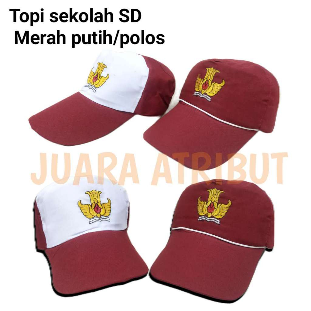 Jual TOPI SEKOLAH SD/ TOPI SEKOLAH SD MERAH PUTIH/TOPI SEKOLAH SD ...