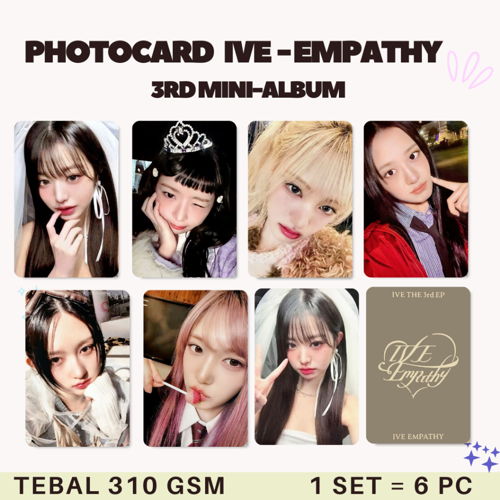 Jual Photocard IVE Empathy 3rd mini Album Photocard - PC 2 SISI Premium fotocard rebel heart ...