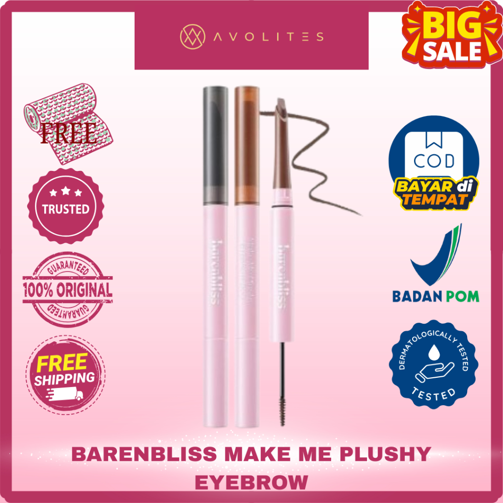 Jual [NEW LAUNCH] BNB barenbliss Make Me Plushy Eyebrow Duo 2-in-1 Pensil Alis & Browcara 24H ...