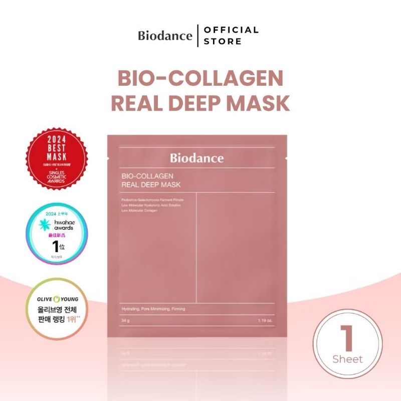 Jual Biodance Bio-Collagen Real Deep Mask (1 Sheetmask) masker wajah ...
