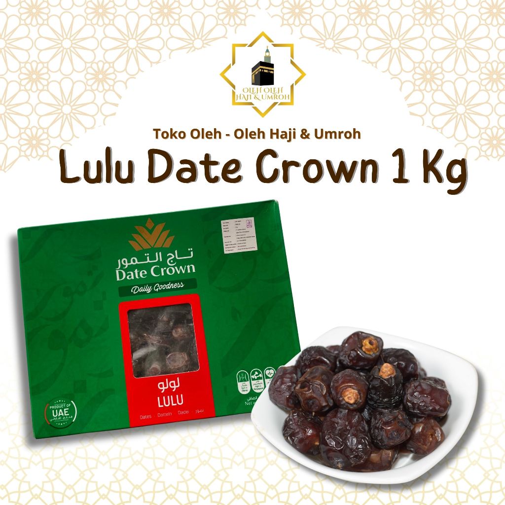 Jual KURMA LULU DATE CROWN KEMASAN 1 KG KURMA LULU PREMIUM KURMA LULU ...
