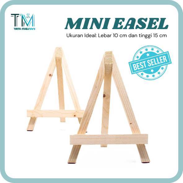 Jual Mini easel tripod kayu kecil stand foto stand handphone stand menu ...