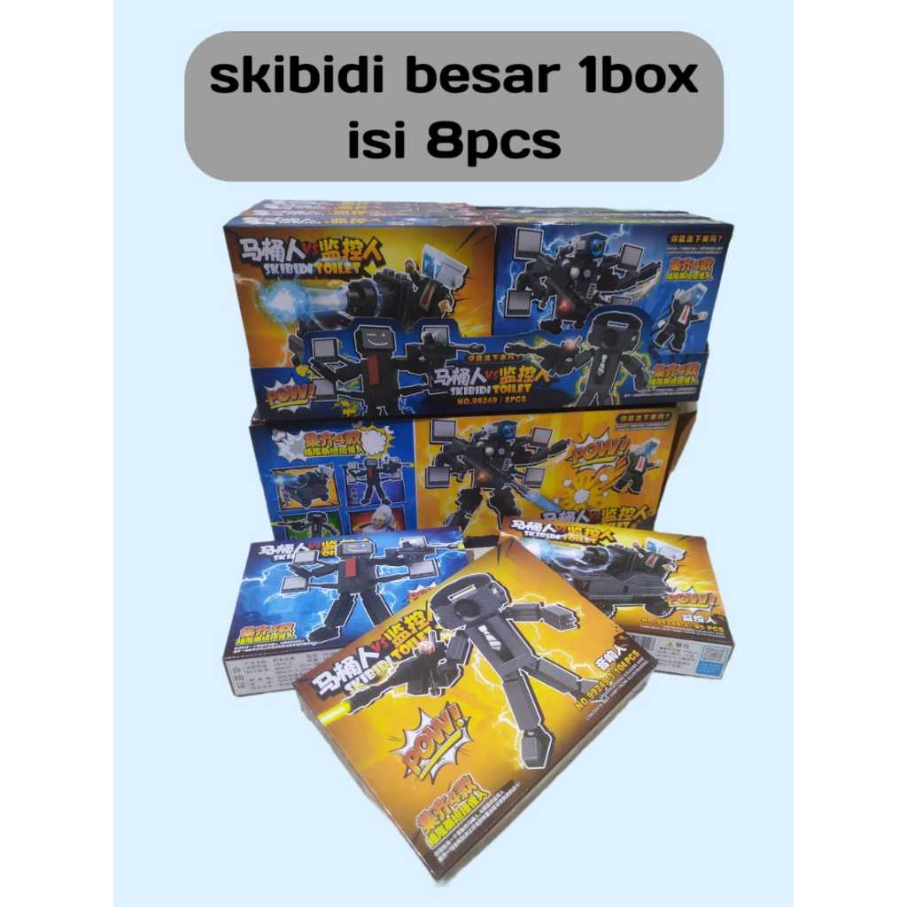 Jual Mainan Skibidi Viral Figure Model Building Ukuran Besar Titan TV ...