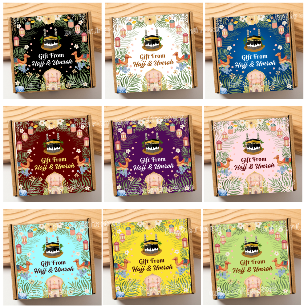 Jual Sticker Stiker Gift From Hajj & Umroh Label Kemasan oleh oleh haji ...