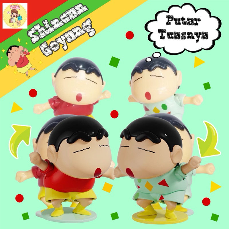 Jual Figure Shincan/Mainan Crayon Shinchan shin chan gerak lucu mainan ...