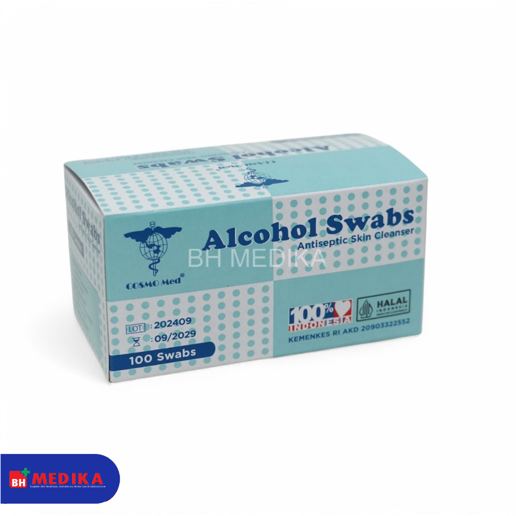 Jual BH MEDIKA - Alkohol Swab COSMO MED| Tisu Alkohol | Kapas Alkohol ...