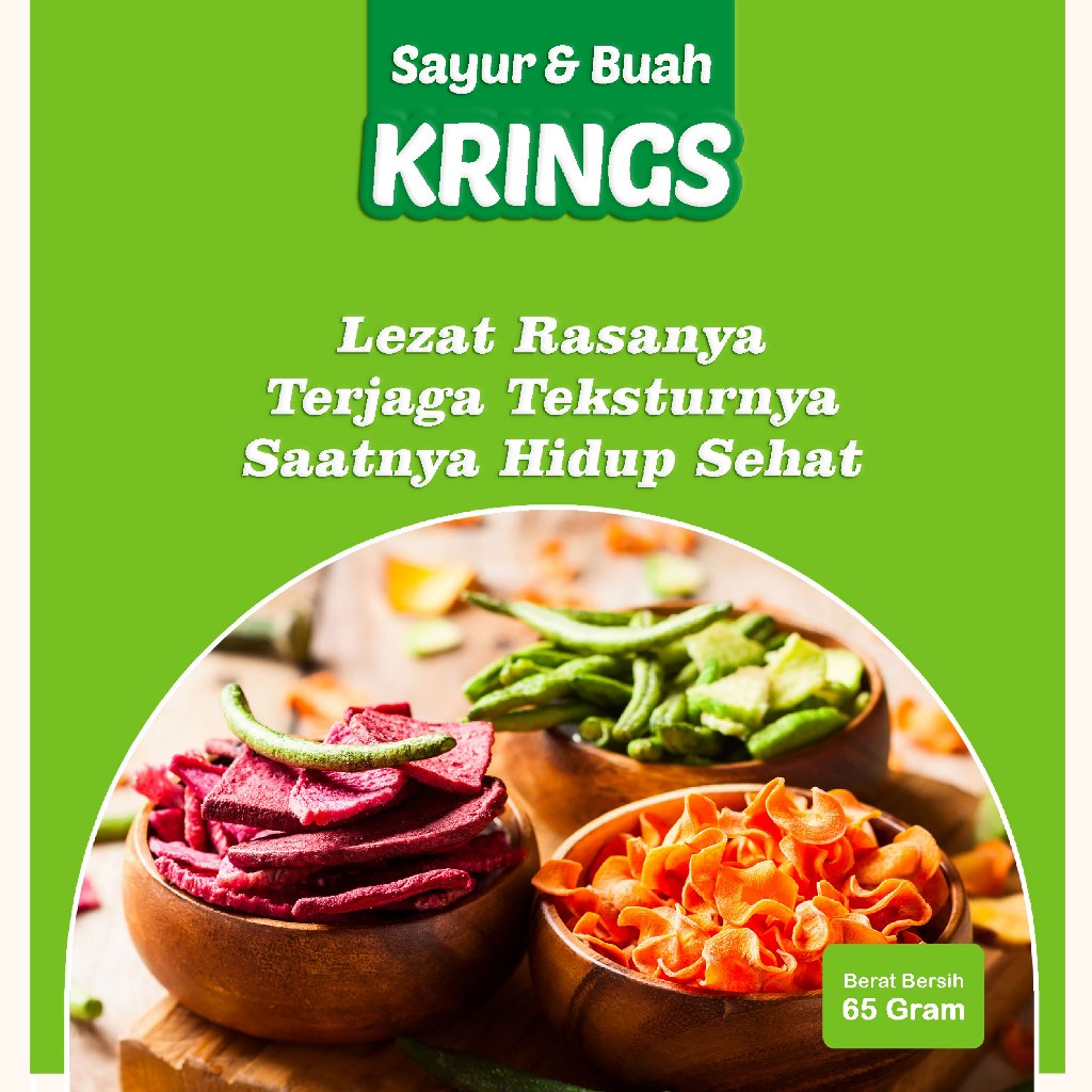 Jual Sayur & Buah Krings Kemasan 65g ( Mix 6 Sayur & Buah ) | Shopee ...