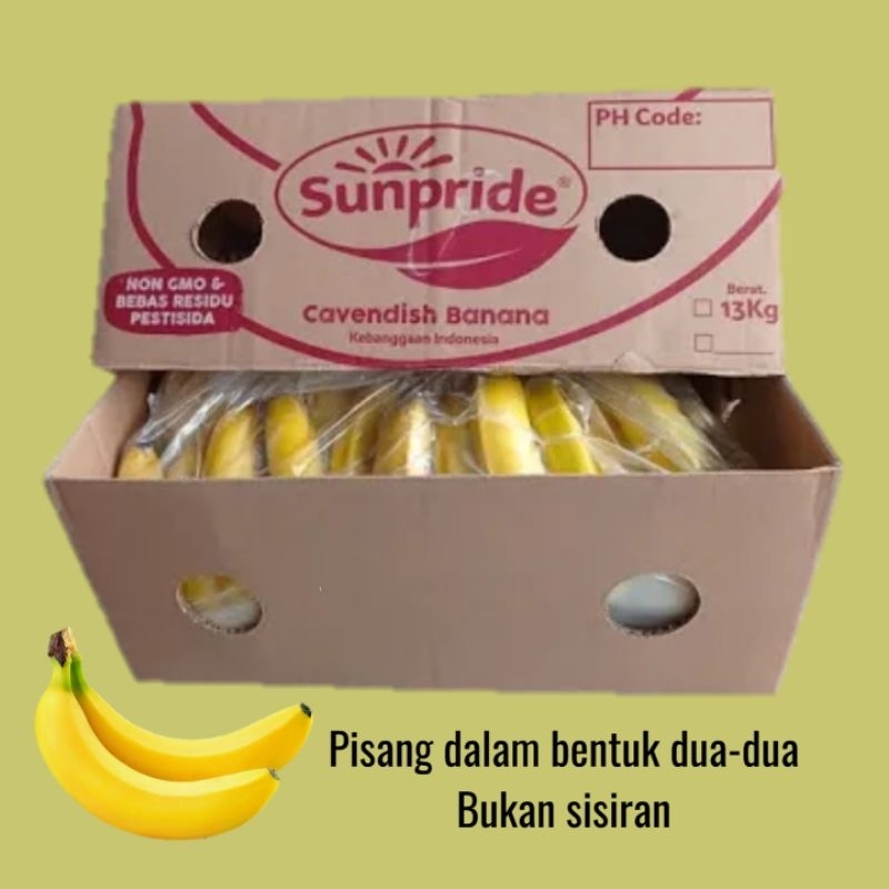 Jual Buah Pisang Cavendish Banana Sunpride Sunfresh Perbox 13kg ...