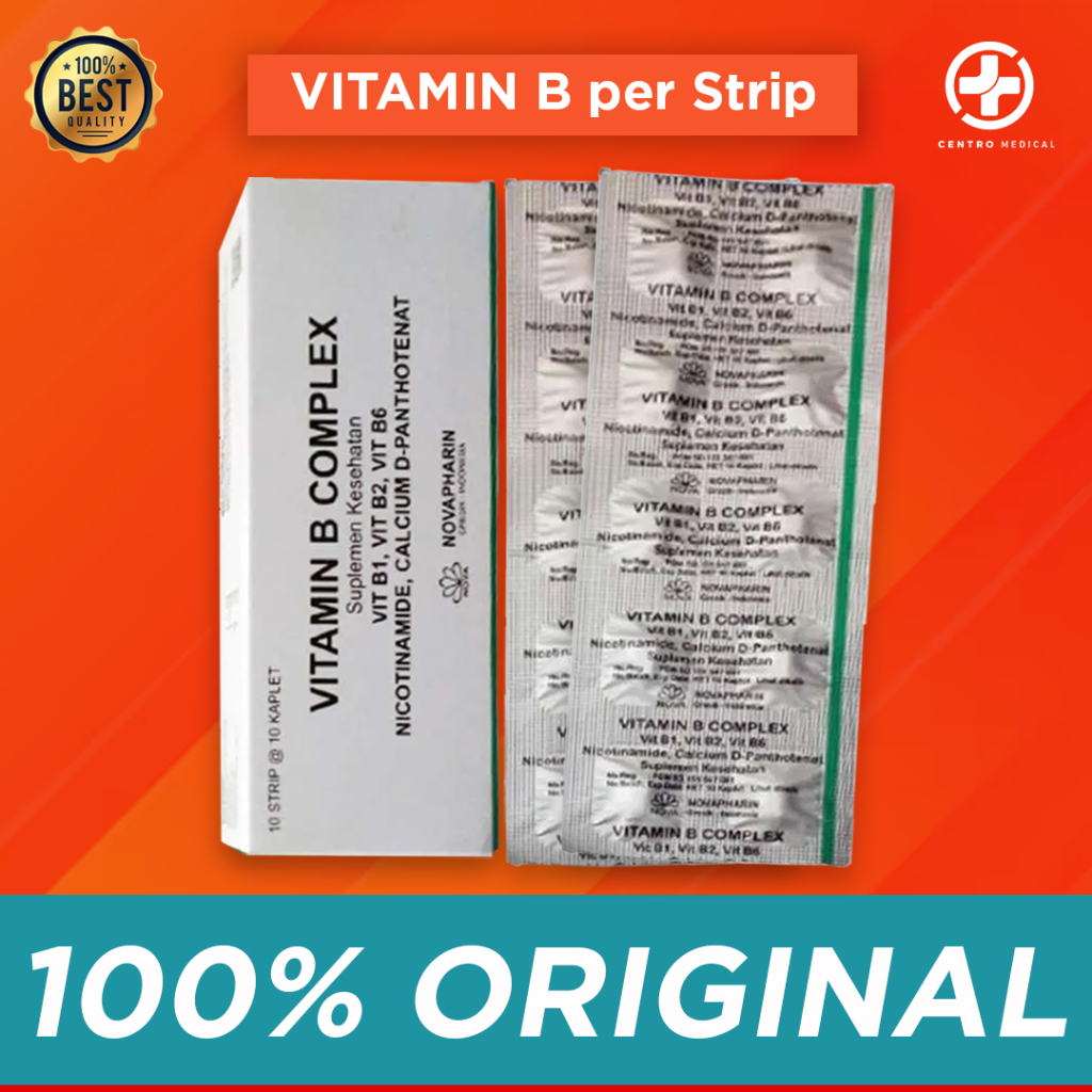 Jual Vitamin B per strip Complex Novapharin isi 10 tablet | Shopee Indonesia