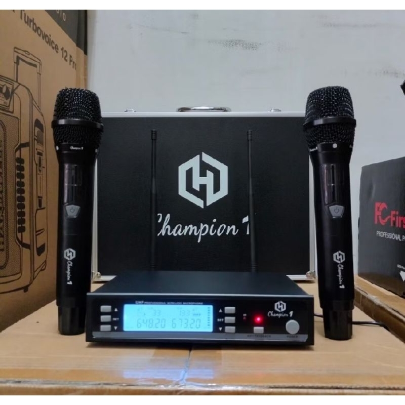 Jual Microphone Wireless Mic Hardwell Champion 1 Champion1 UHF Vocal ...
